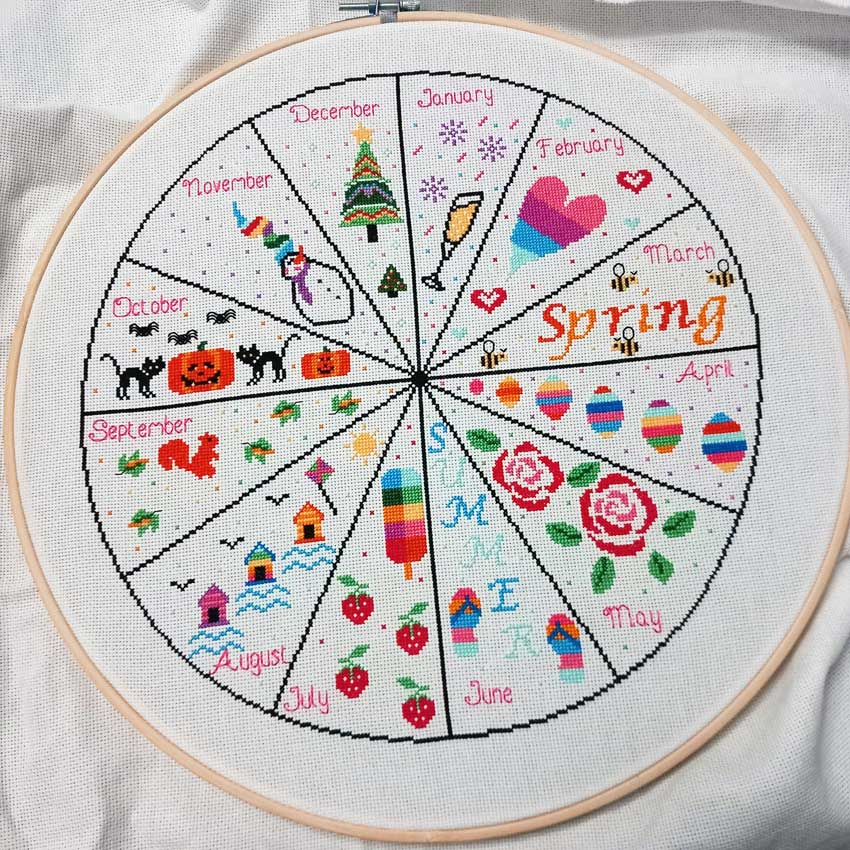 Calendar cross stitch kit | Yiotas XStitch